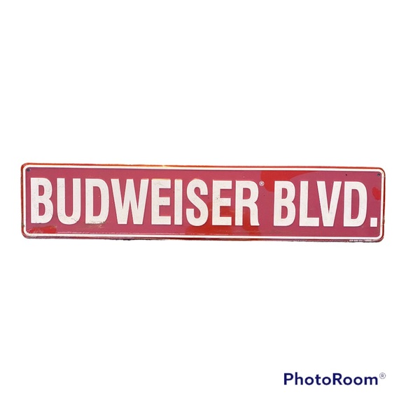 Budweiser | Wall Decor | New Budweiser Blvd Metal Wall Sign | Poshmark